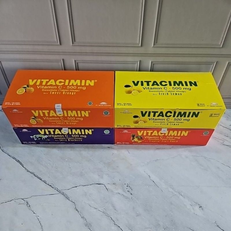 Jual Vitamin C Lemon / Orange / Blueberry / Fruit Punch VITACIMIN ...