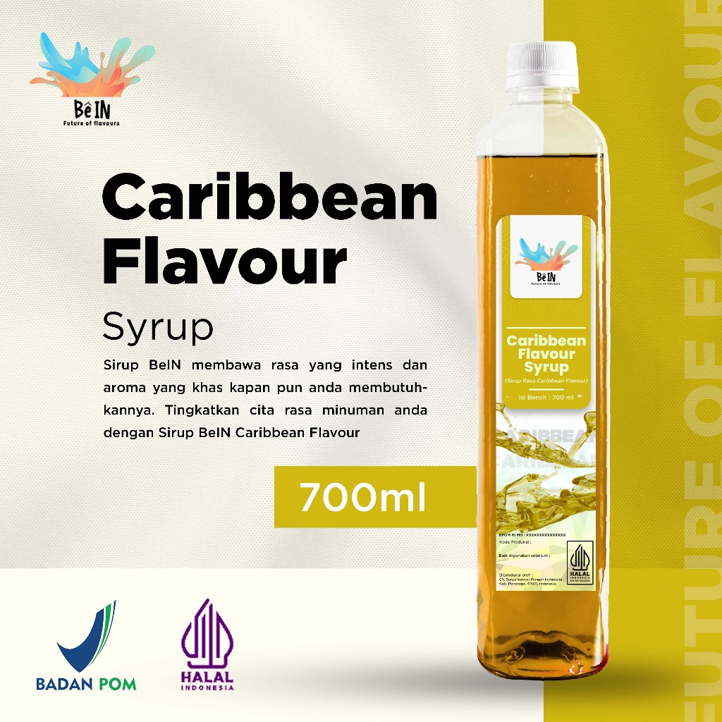 Jual BeIn Caribbean Syrup - Sirup Rasa Rhum 700ml | Shopee Indonesia