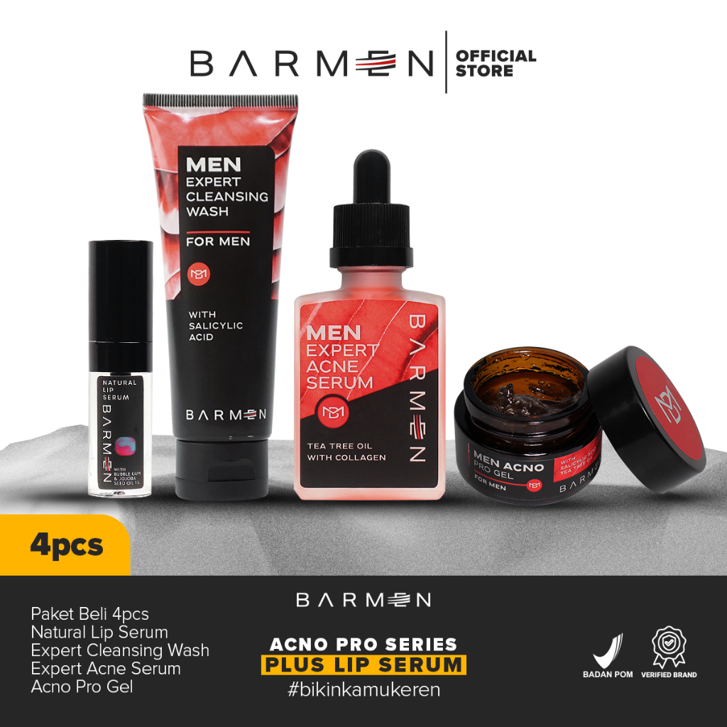 Jual BARMEN Acno Pro Series Plus Lip Serum - Skincare Bebas Jerawat dan ...