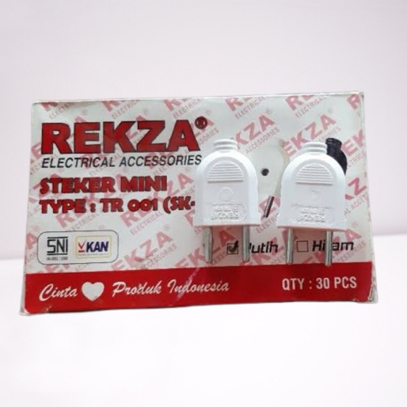 Jual Steker Gepeng Rekza Colokan listrik Type Tr 001 SNI | Shopee Indonesia
