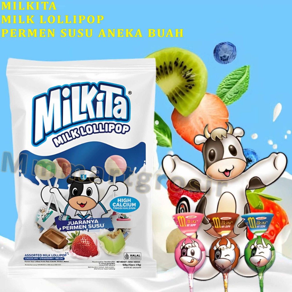 Jual Permen Milkita / Milk Lollipop / Permen Susu Aneka Rasa Buah ...