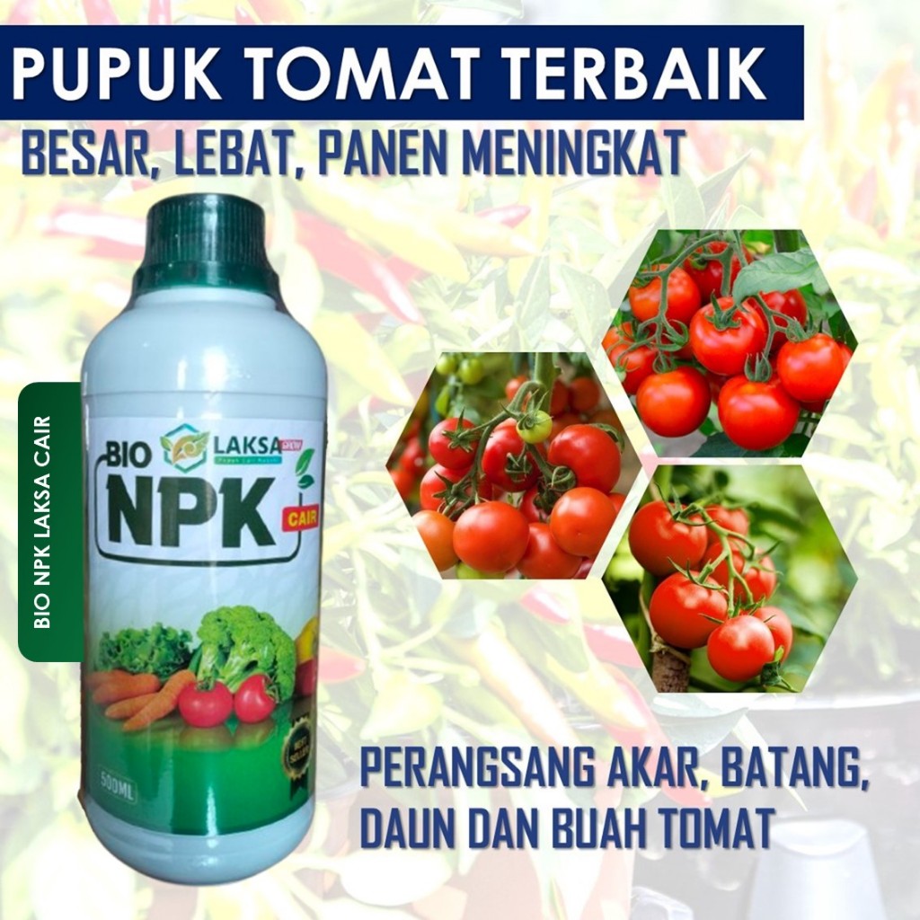 Jual BIO NPK LAKSA GROW 500 ML Obat Kalsium Tomat, Melebatkan Tomat dan Mematikan Hama dan Virus ...