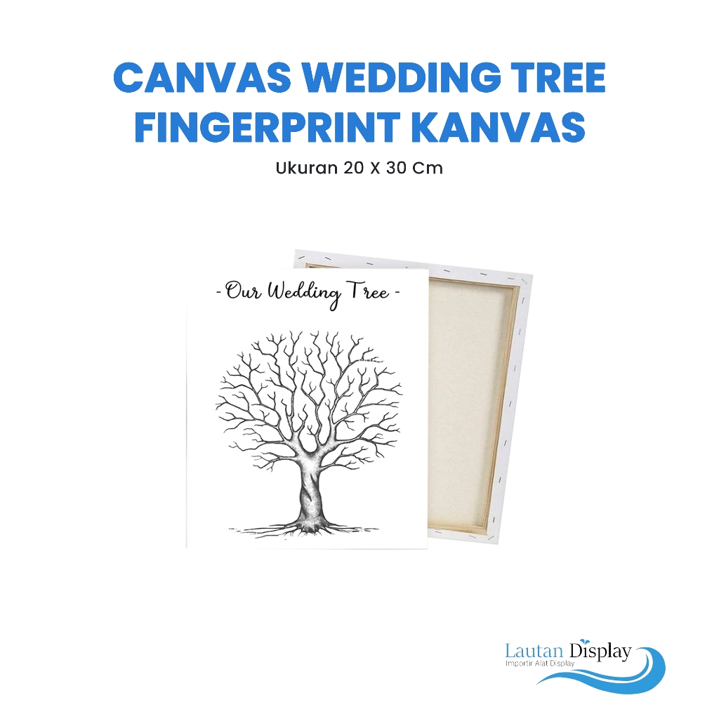 Jual Kanvas Sketsa Pohon canvas lukis lukisan Tree fingerprint unik ...