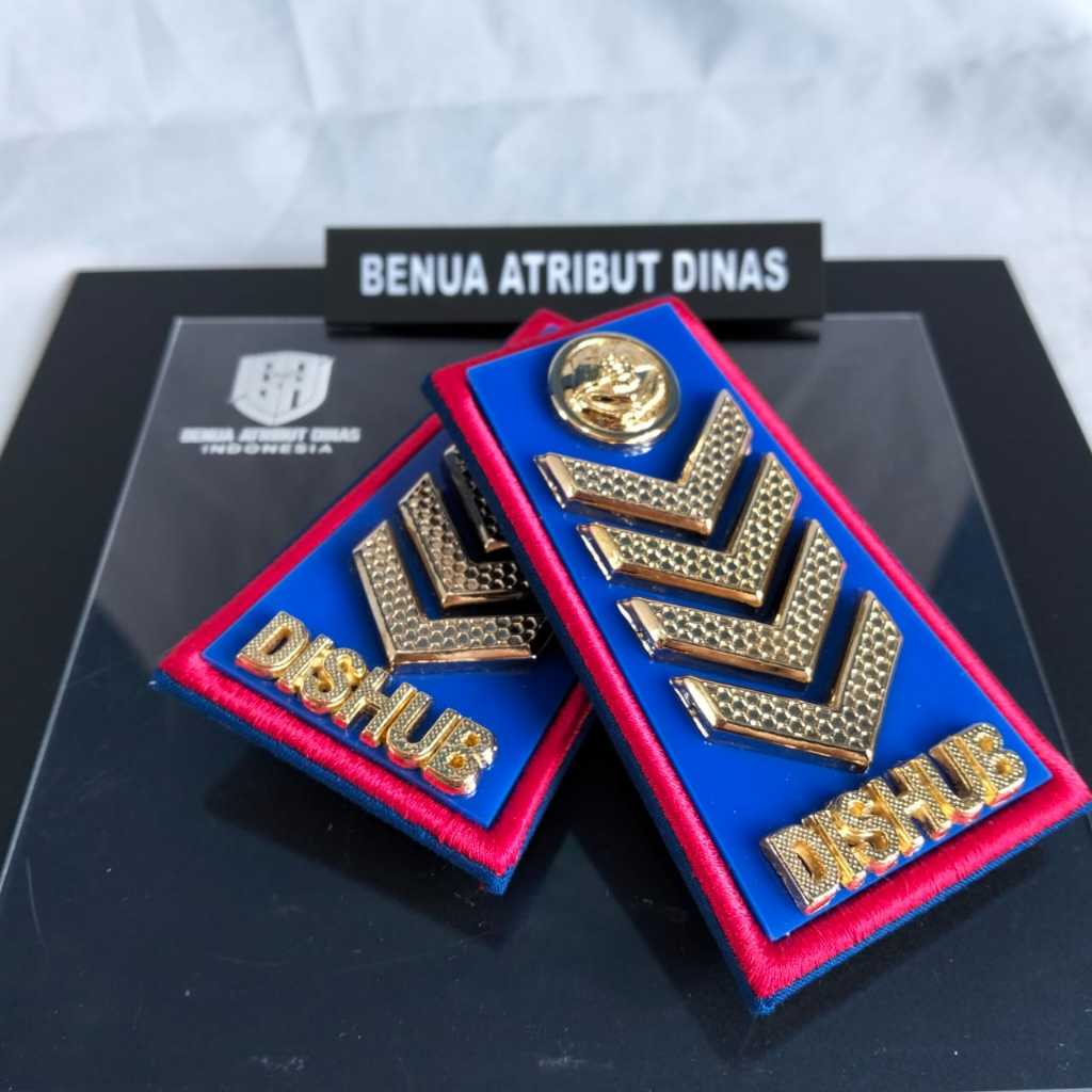 Jual TANDA PANGKAT PDH DISHUB 2D KAIN AKRILIK LIS MERAH | Shopee Indonesia