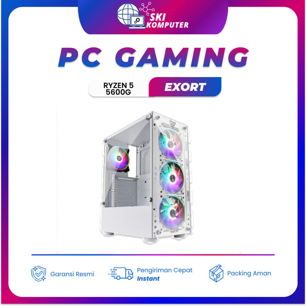 Jual Pc Rakitan Gaming Ryzen 5 5600g Gigabyte A520 Ram 16gb Nvme Rx580 New Garansi | Shopee ...