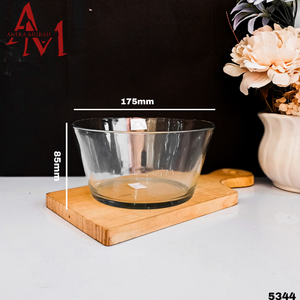 Jual MANGKOK KACA / MANGKOK TPB - 7B/-1BB ( 5344 ) + FREE BUBBLE WRAP ...