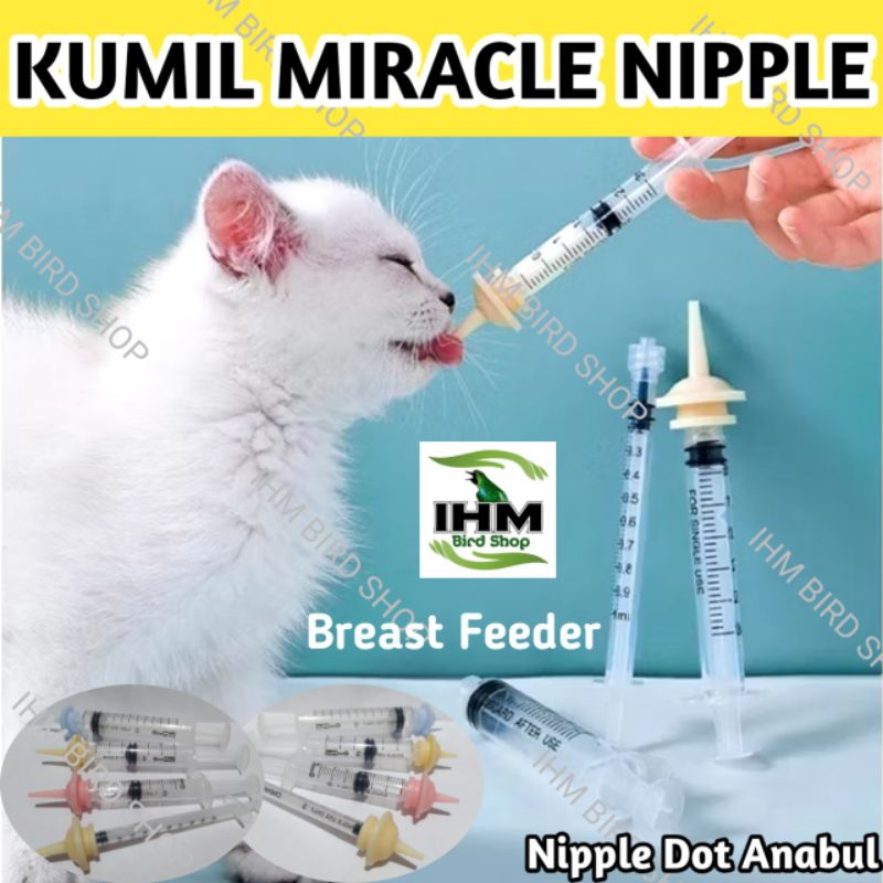 Jual KUMIL MIRACLE NIPPLE 1ML - 3ML - Nipple Dot Anabul Sepetan Spuit ...