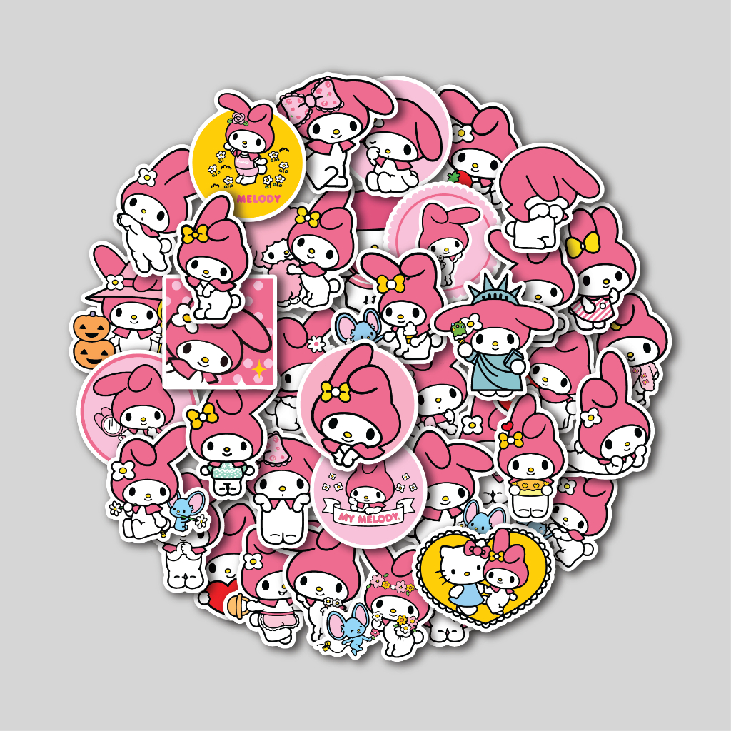 Jual STICKER PACK MY MELODY SANRIO | STICKER TUMBLR | STIKER LAPTOP ...