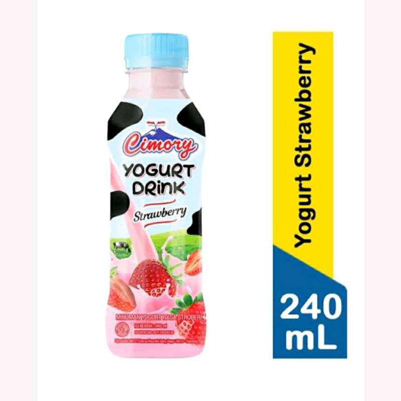 Jual Cimory Yoghurt Drink Strawberry 240ml | Shopee Indonesia