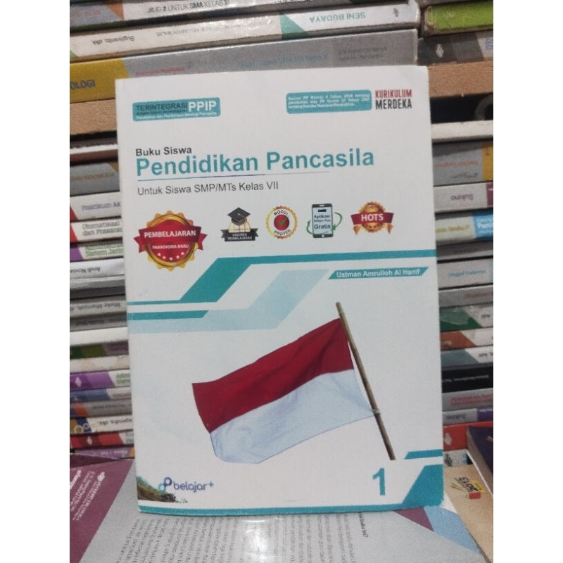 Jual buku ppkn/pendidikan pancasila kelas 7 VII 1 smp mts p pelajar kurmer kurikulum merdeka ...