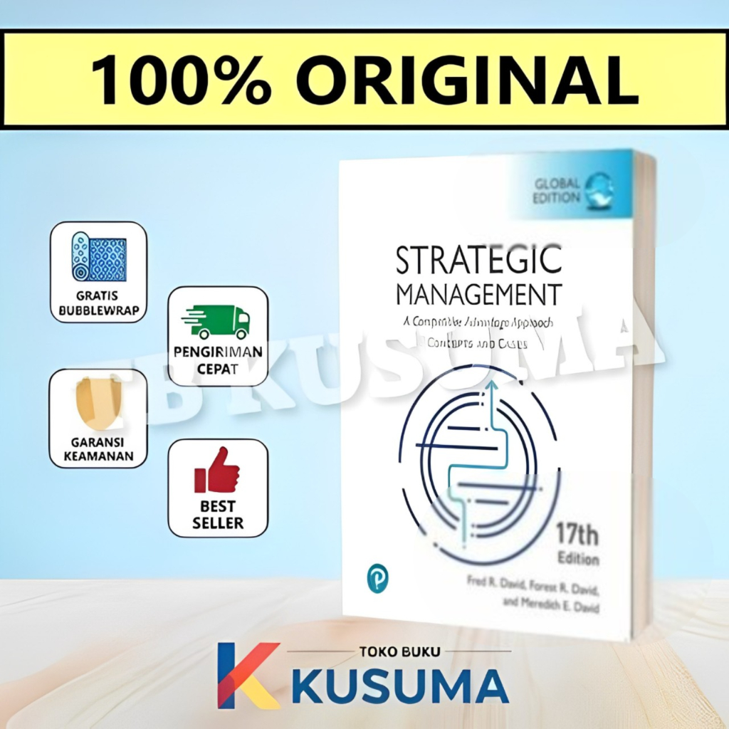 Jual ORIGINAL STRATEGIC MANAGEMENT 17ED / EDISI 17 Fred R. David ...