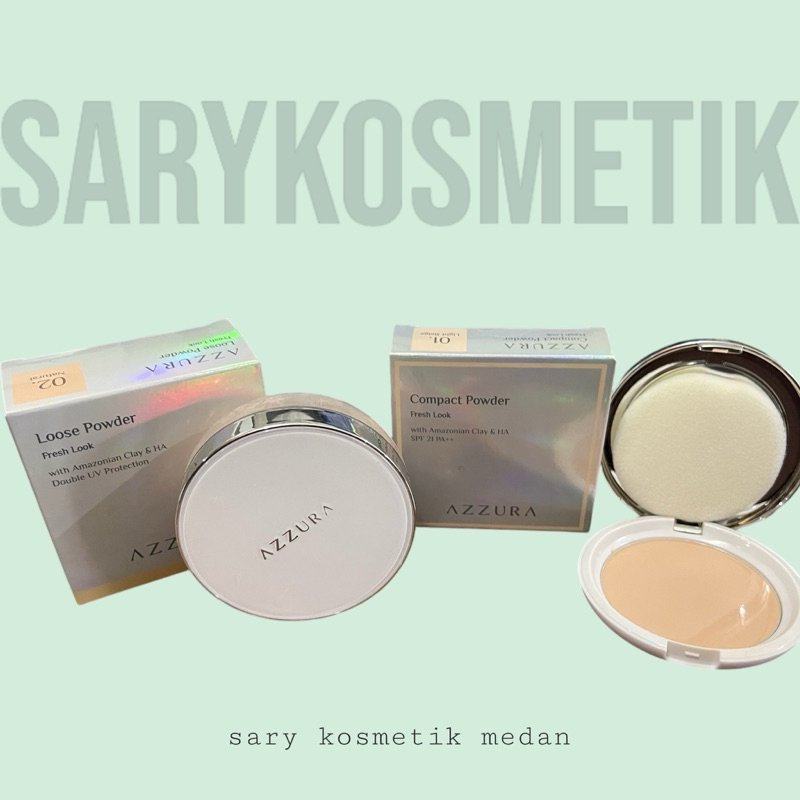 Jual AZZURA COMPACT POWDER BEDAK PADAT - AZZURA LOOSE POWDER BEDAK ...