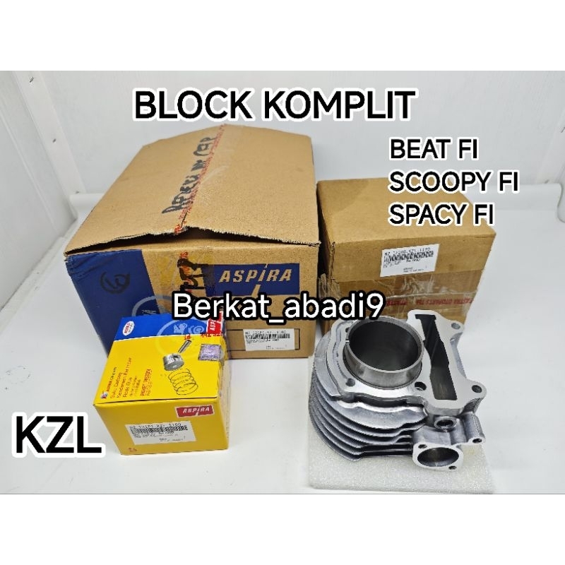Jual [ Aspira ] Cylinder Block Blok Komplit Assy Beat FI F1 injeksi KZL ...