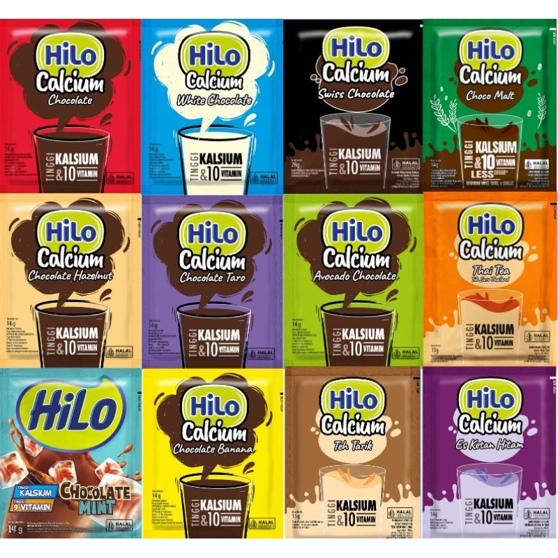 Jual HiLo 14gr (isi 1 renceng 5 sachet), 120gr, 300gr (Choco Hazelnut ...