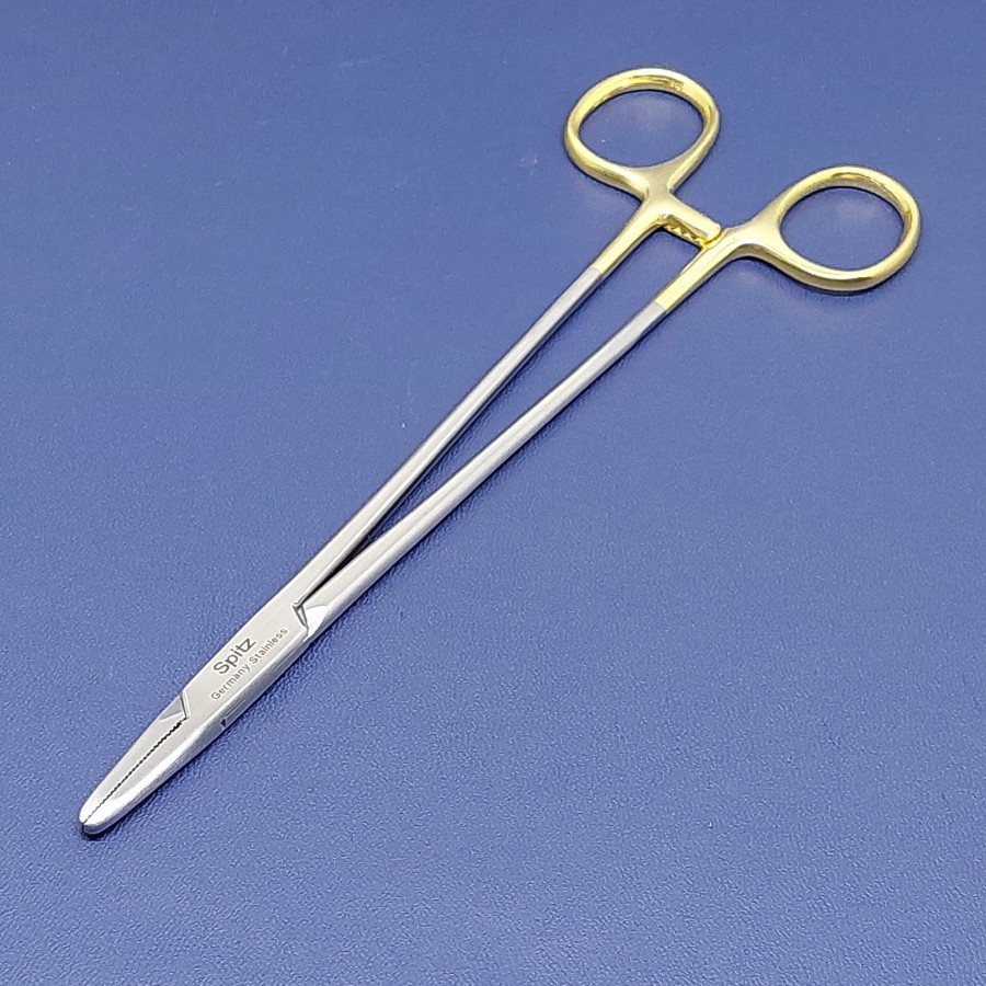 Jual Alat Medis Alkes Mayo Hegar Needle Holder 20 cm Gold Plated Handle ...