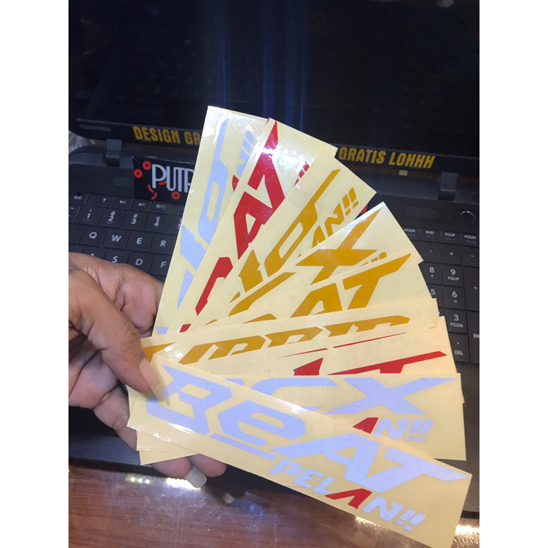 Jual cutting sticker-stiker vario pelan-beat-mio-pcx-satria-supra pelan ...