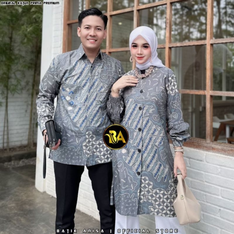 Jual Batik Couple Modern | Baju Batik Couple | Tunik Batik Couple ...