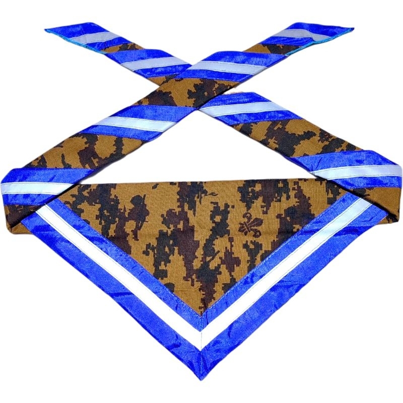 Jual Scraf Loreng pramuka lis biru tua menyala dalam gelap | Shopee ...