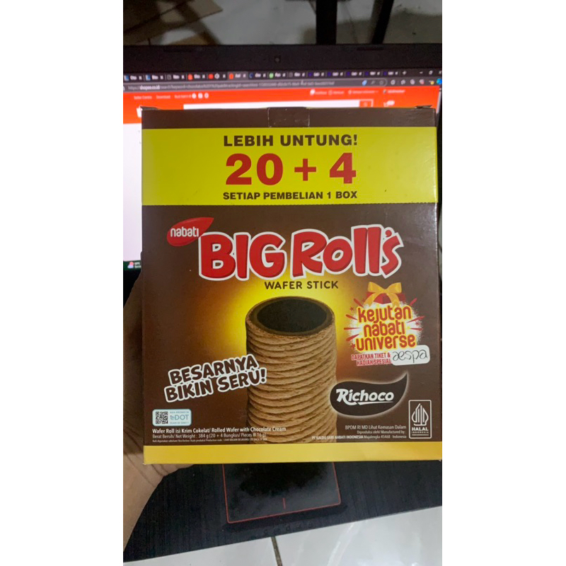 Jual NABATI BIG ROLLS 1 BOX ISI 20+4 pcs | Shopee Indonesia