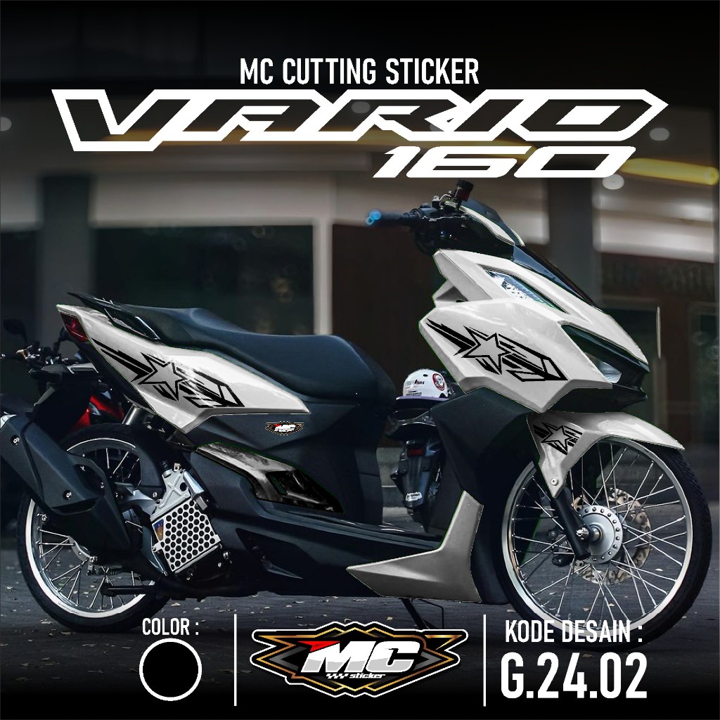 Jual Cutting Sticker Striping Vario 160 NEW - Aksesoris Motor Stiker Honda Vario 160 Star ...