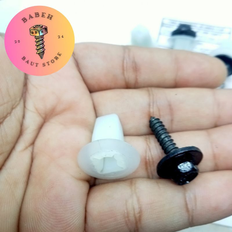 Jual KANCING BAUT M5 SCREP CLIP KLIP KANCING KARPET LUMPUR SPOILER GRIL ...