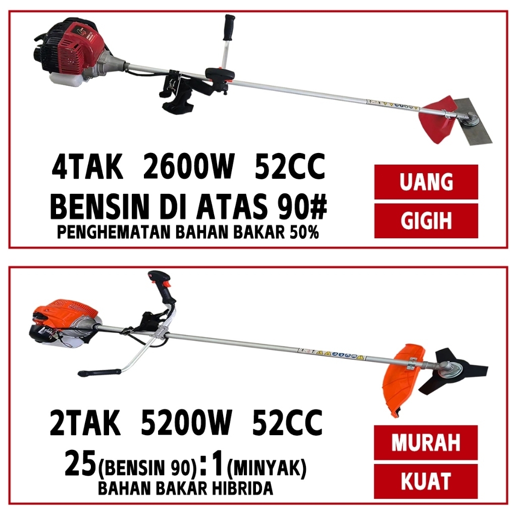 Jual Mesin Potong Rumput 4 Tak Brush Cutter Gendong 55CC Mesin Pemotong Rumput Powerfull 4 tak ...