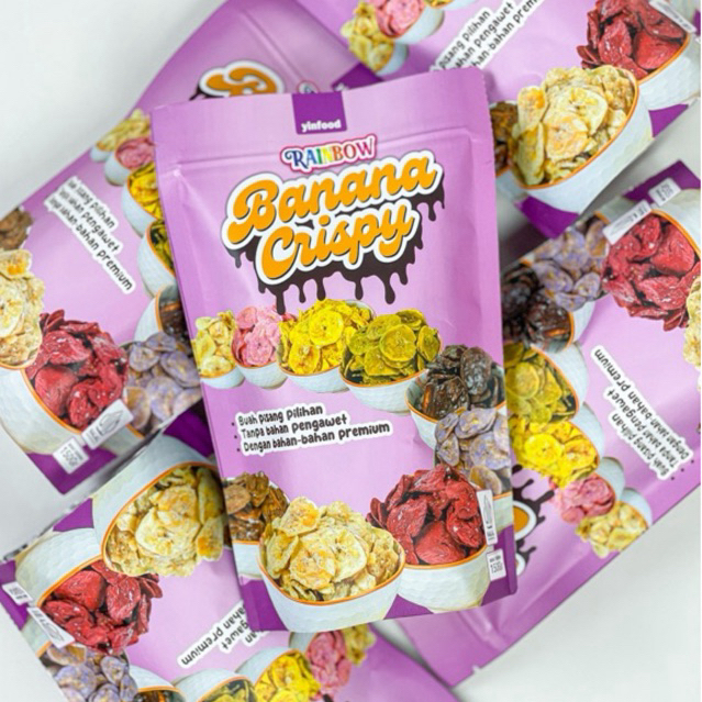 Jual Rainbow Banana Crispy - Banana Chips - Pisang Lumer 150gr (Bisa ...