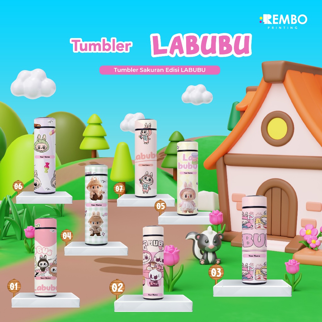 Jual CUSTOM TUMBLER EDISI LABUBU / CUSTOM TUMBLER / LABUBU / TUMBLER ...