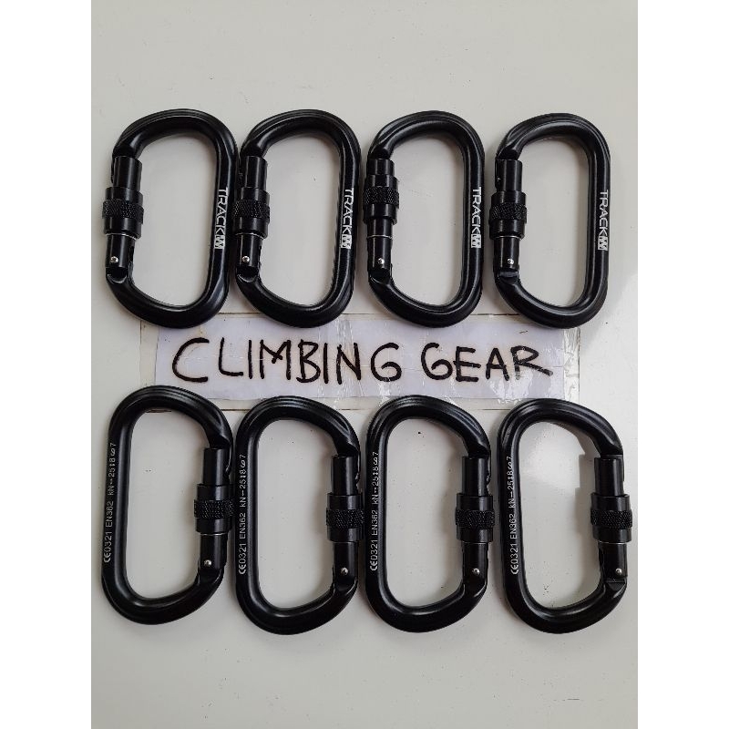 Jual CARABINER TRACK W OVAL SCREW ALLOY KARABINER CLIMBING ROPE ACCESS ...