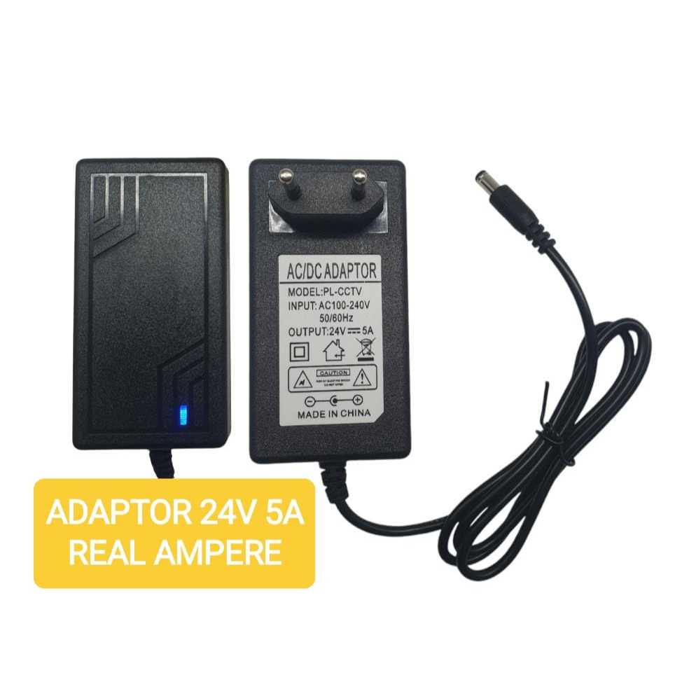Jual REAL AMPERE ADAPTOR DC 24V 5A POWER SUPPLY 24V DC 24 V DC 5 AMPERE ...