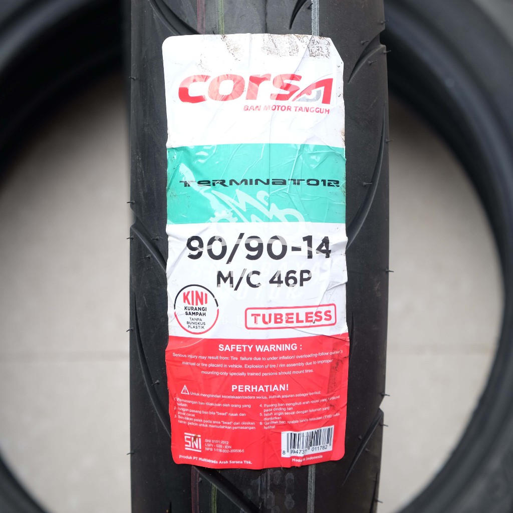 Jual Ban Tubeless Corsa 90/90-14 Terminator 41P Sepeda Motor Vario Beat ...
