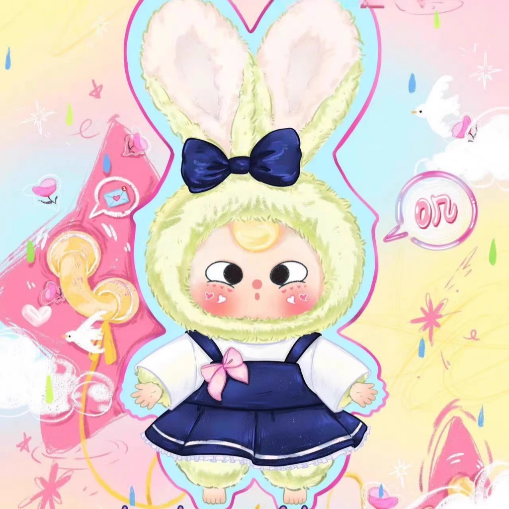 Jual Ready Baby three Macaron cute bunny LILY RABBIT TOWN Blind Box ...