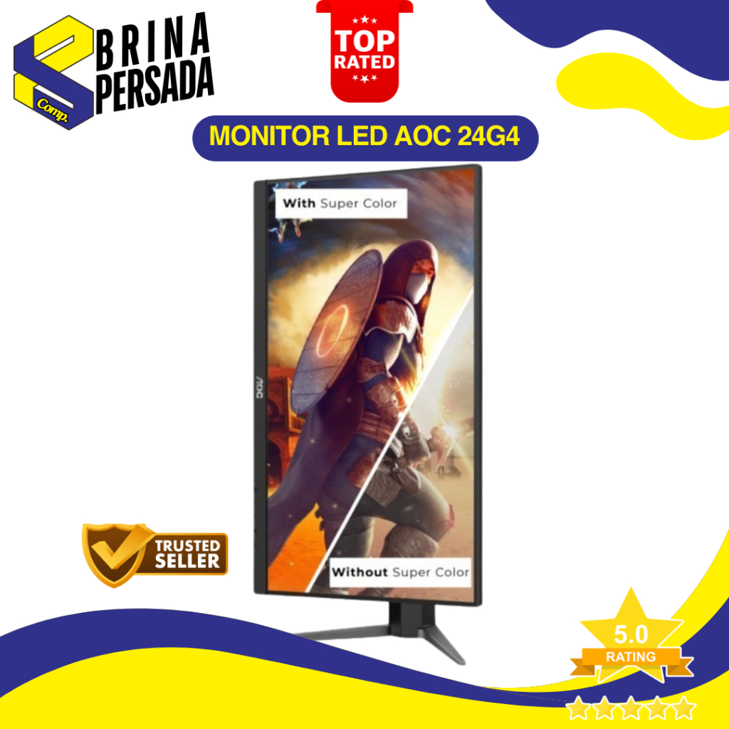 Jual Monitor LED AOC 24G4 24" IPS 1080p FHD 180Hz HDMI DP HDR10 Ergo ...