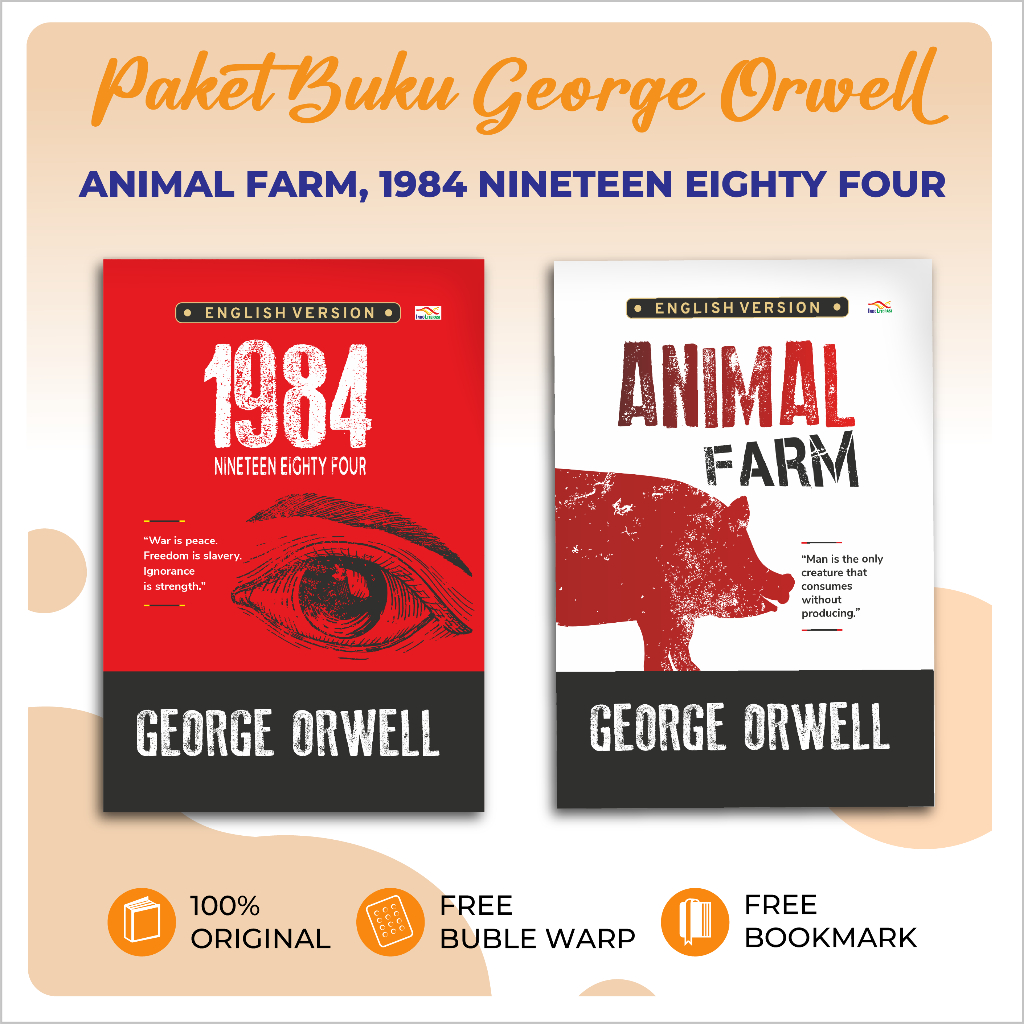 Jual Paket Special Novel Animal Farm Dan 1984 George Orwell English Version | Shopee Indonesia