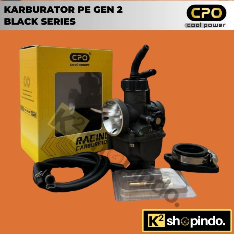 Jual Karburator PE Gen2 Karbu PE 24 26 28 Black Series CPO Cool Power Original | Shopee Indonesia