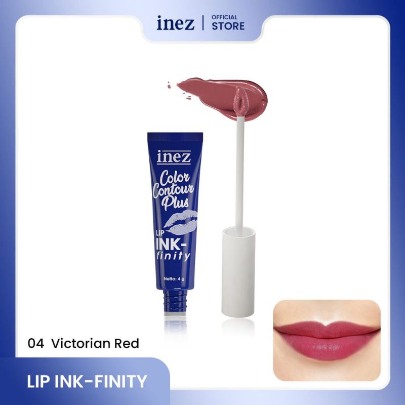 Jual Inez Lip Ink-Finity Nelore Victoria Red | Shopee Indonesia