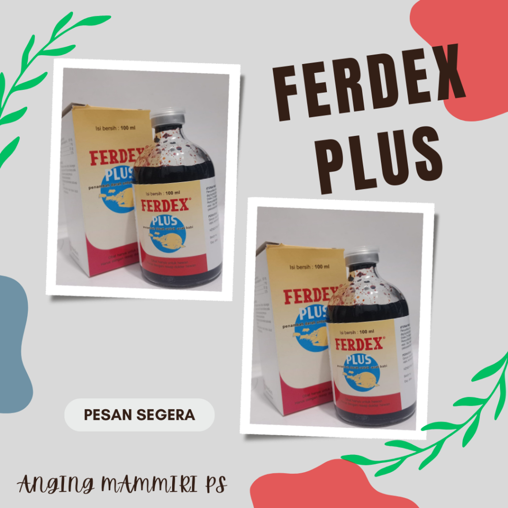 Jual FERDEX PLUS 100 ML (Obat penambah darah untuk anak babi) | Shopee ...