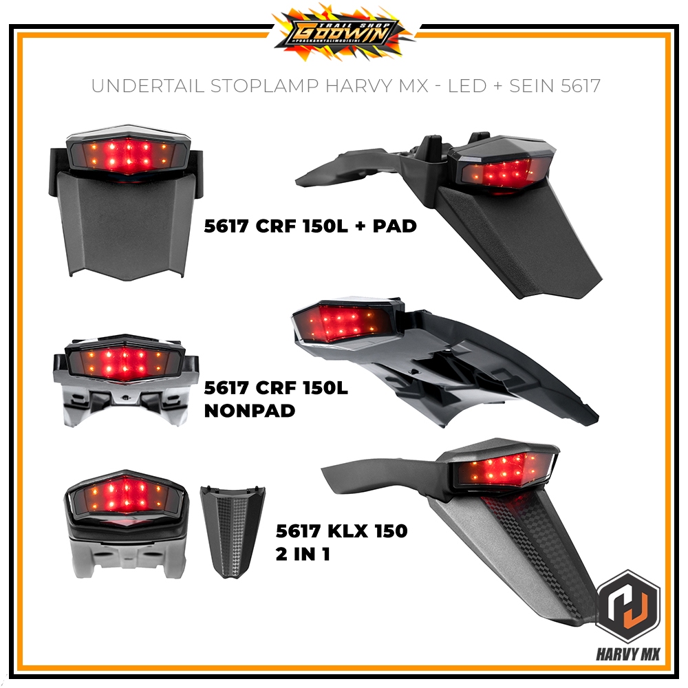 Jual Slebor Spakbor Belakang Undertail Stoplamp LED Plus SEN HARVY MX CRF 150 L KLX BIGFOOT ...