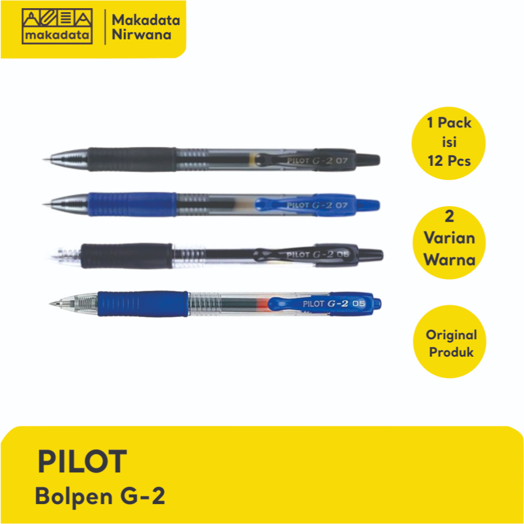 Jual PILOT PULPEN/BOLPEN/BOLLPOINT G-2 (1 PCS) | Shopee Indonesia