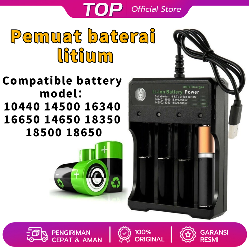 Jual Pemuatan baterai 18650 dengan 4 slot USB pemotongan otomatis dan ...