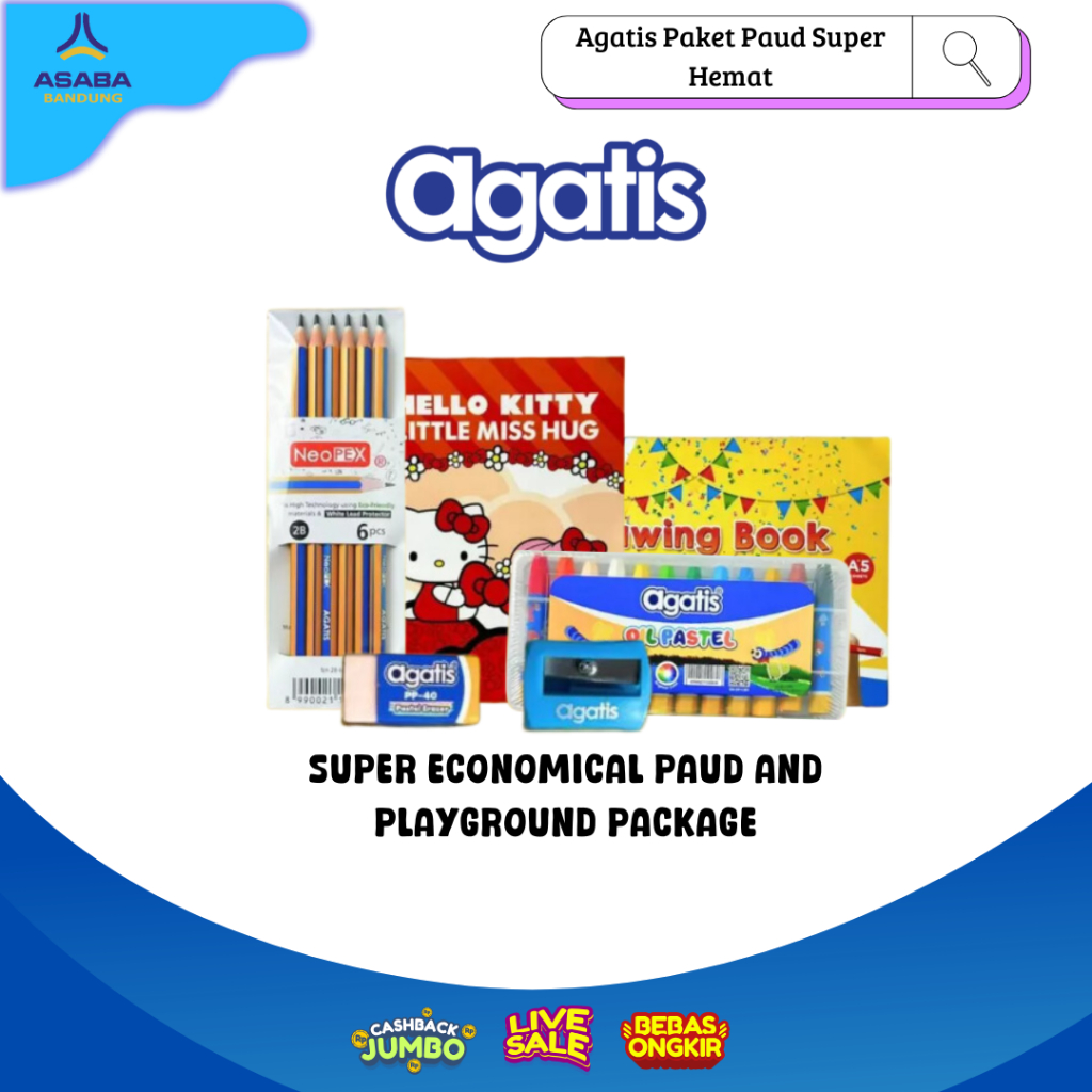 Jual Asaba Bandung - AGATIS Stationery - Paket Paud Super Hemat ...