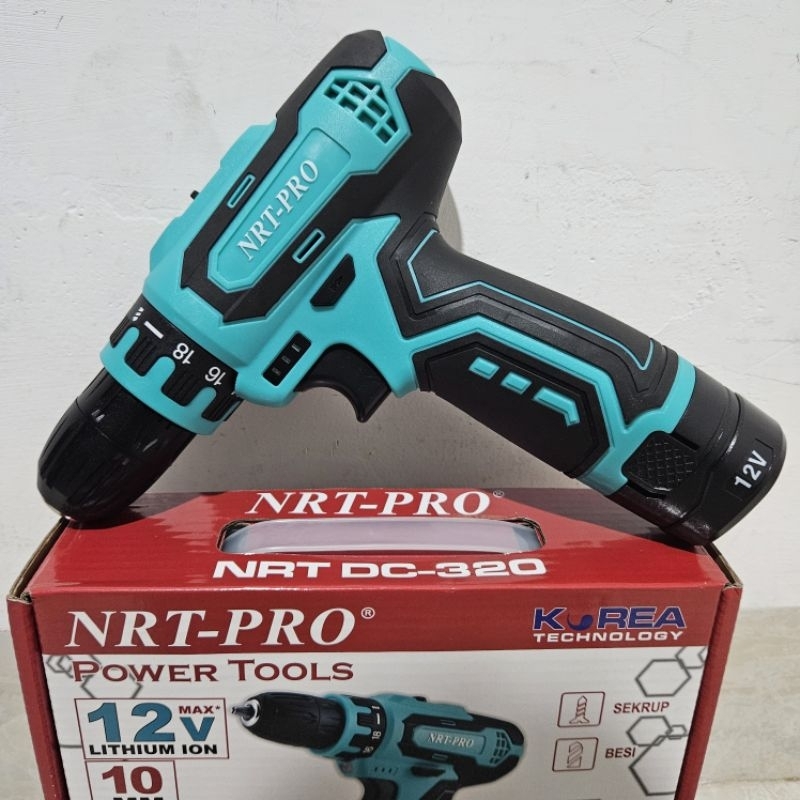 Jual Mesin Bor Cas Baterai NRT-PRO NRT DC-320 Cordless Drill ...