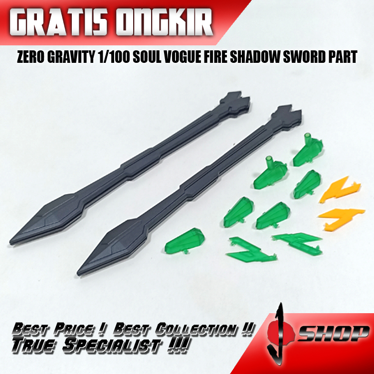Jual ZERO GRAVITY 1/100 SOUL VOGUE FIRE SHADOW S-WORD PART PLAMO11 ...