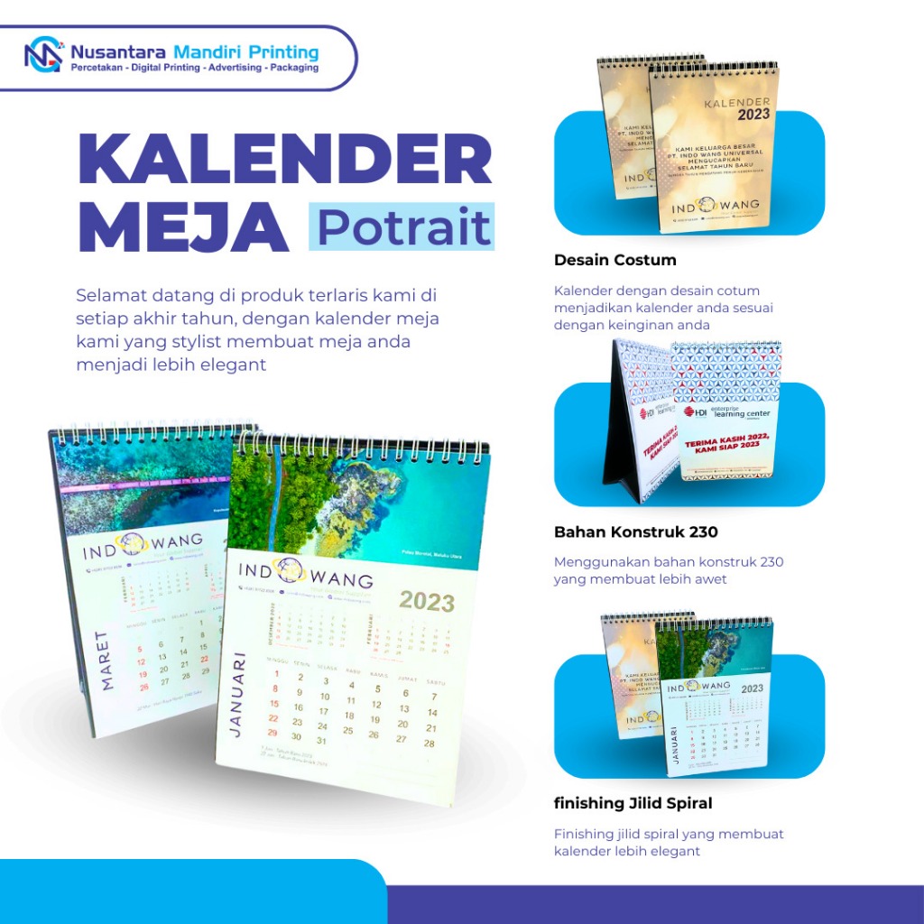 Jual Kalender Meja Ukuran A5 Potrait | Shopee Indonesia