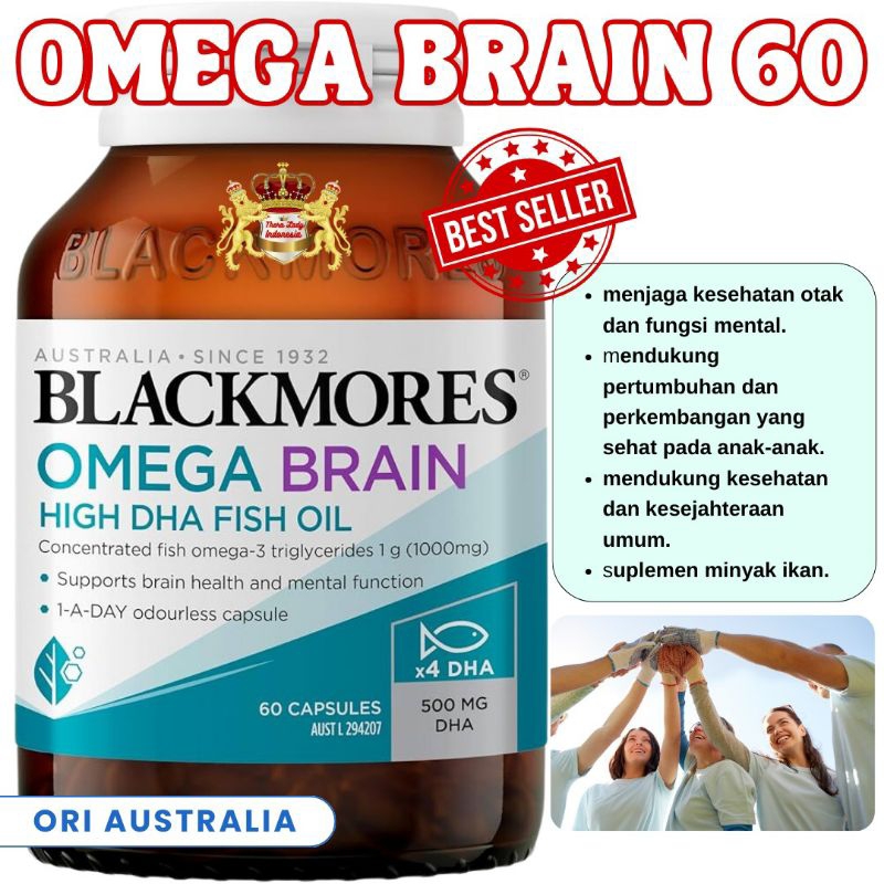 Jual Blackmores Omega Brain 60 Capsules | Shopee Indonesia