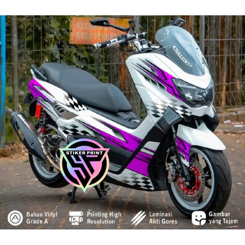 Jual Stiker Decal NMAX Lama Full Body Grafis Airbrush Magenta | Shopee ...