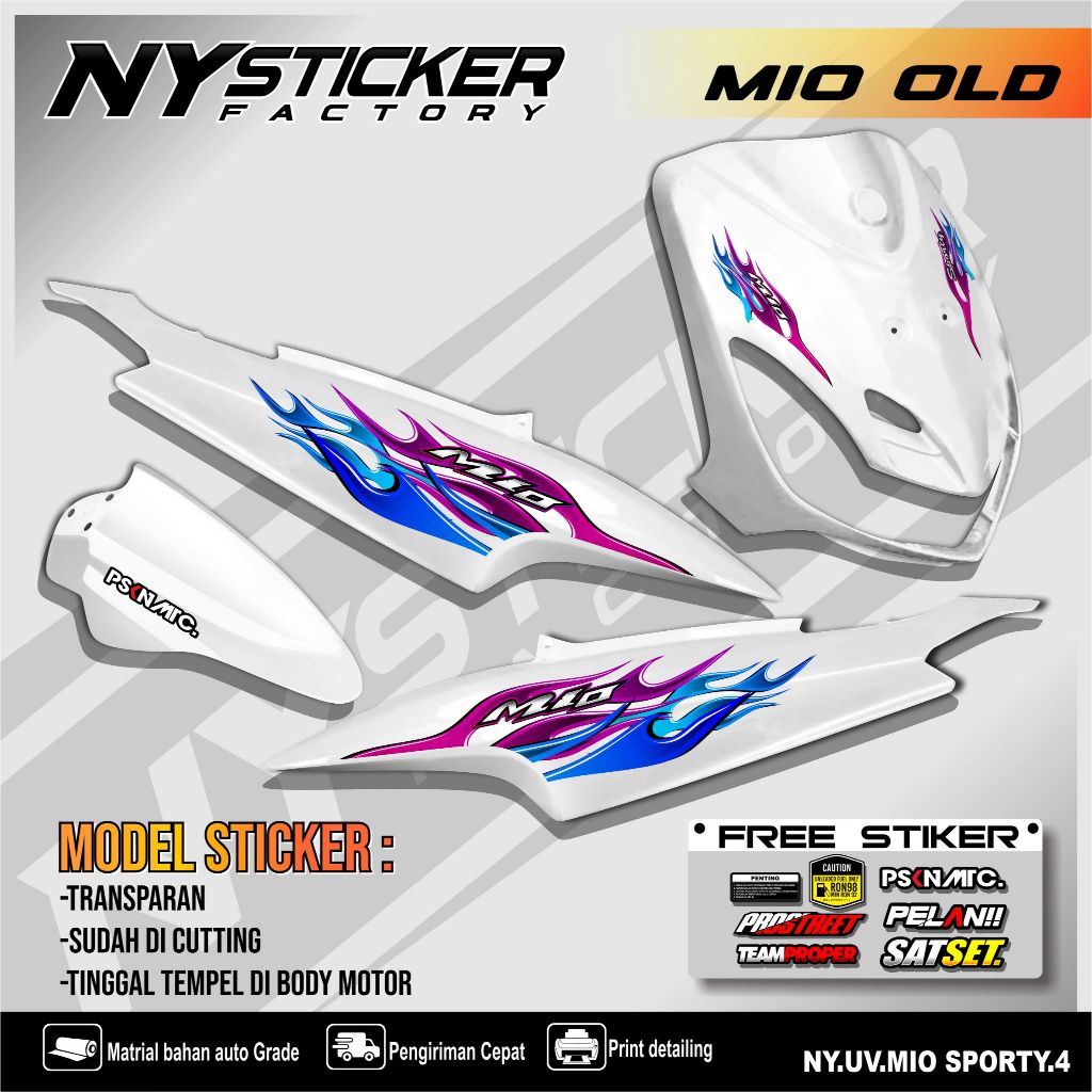Jual Stiker Transparan Mio Sporty Cutting Sticker List Variasi Mio ...
