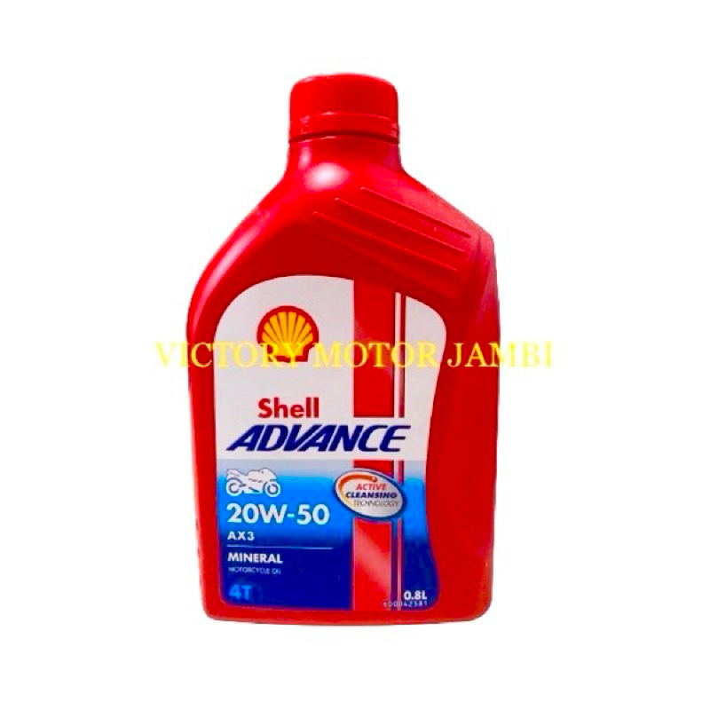 Jual OLI MESIN SHELL ADVANCE AX3 4T 20W-50 0,8L SHELL OIL | Shopee ...