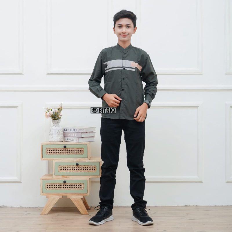Jual Koko Anak Tanggung / Model Jordan Lengan Panjang / Baju Modern ...