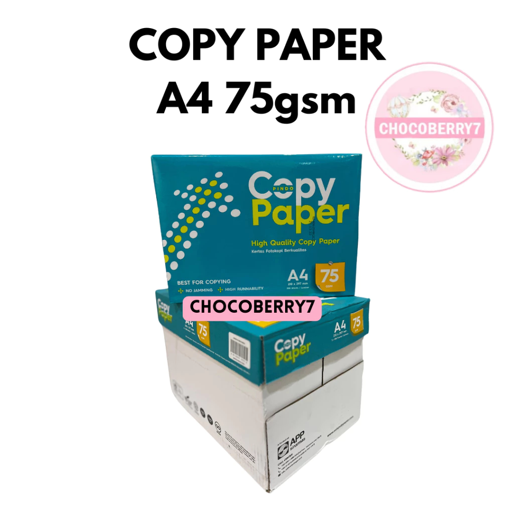 Jual Copy Paper Kertas Fotocopy 75 GSM A4 - 1 Boks = 5 Rim HVS A4 2500 ...
